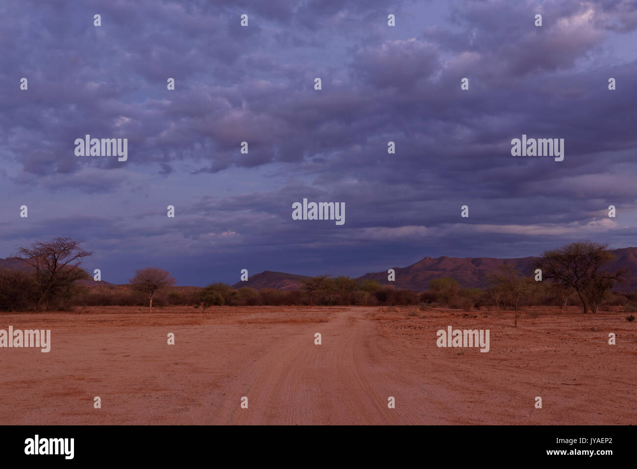Farm Omandumba (Guest farm): Evening mood in the Erongo Mountains, just ...