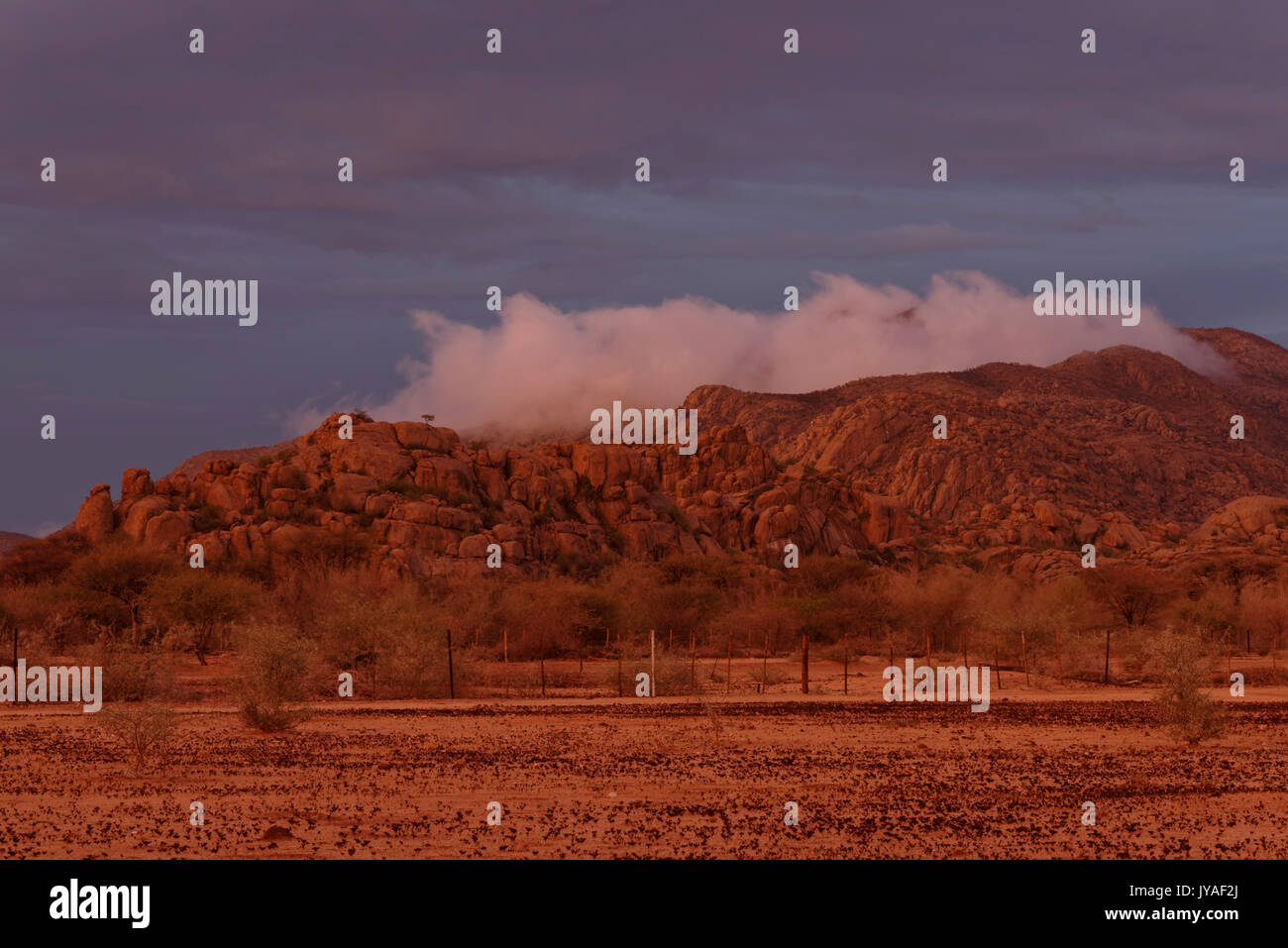 Farm Omandumba (Guest farm): Evening mood after rainstorm in the Erongo ...