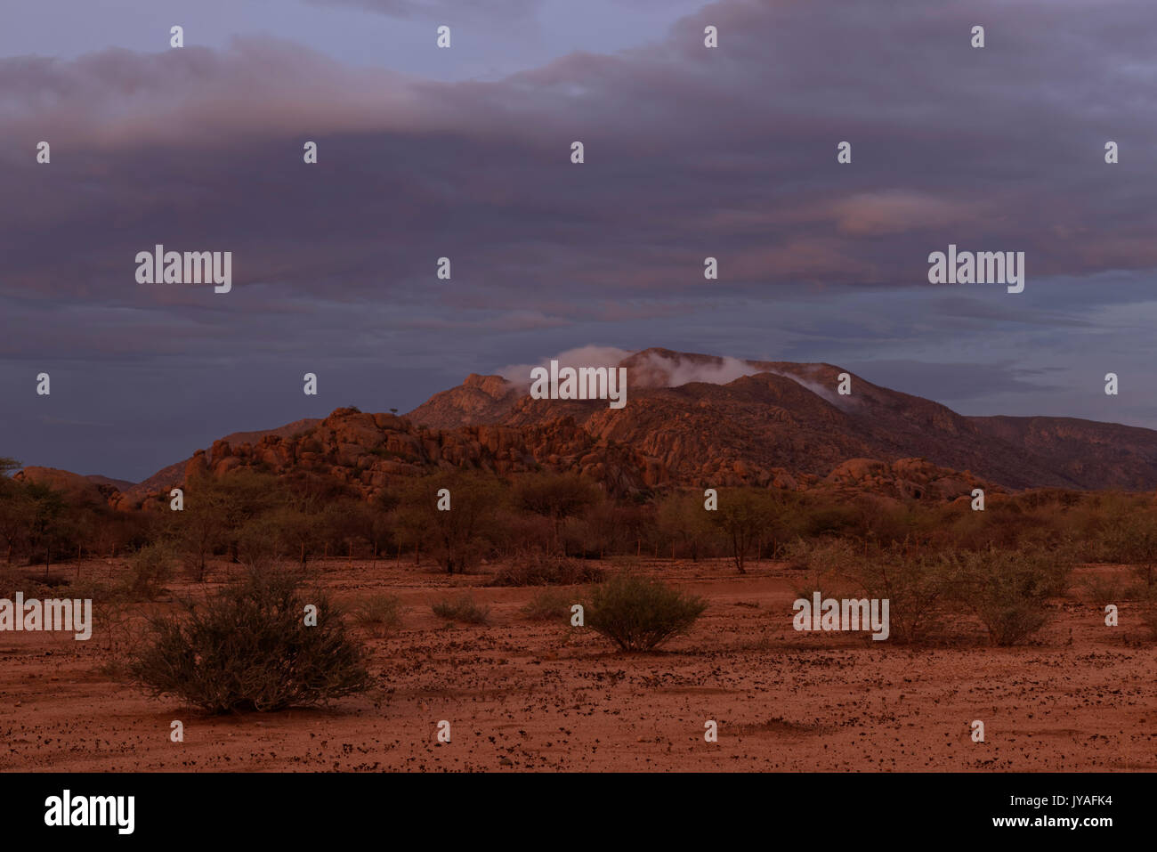 Farm Omandumba (Guest farm): Evening mood after rainstorm in the Erongo ...