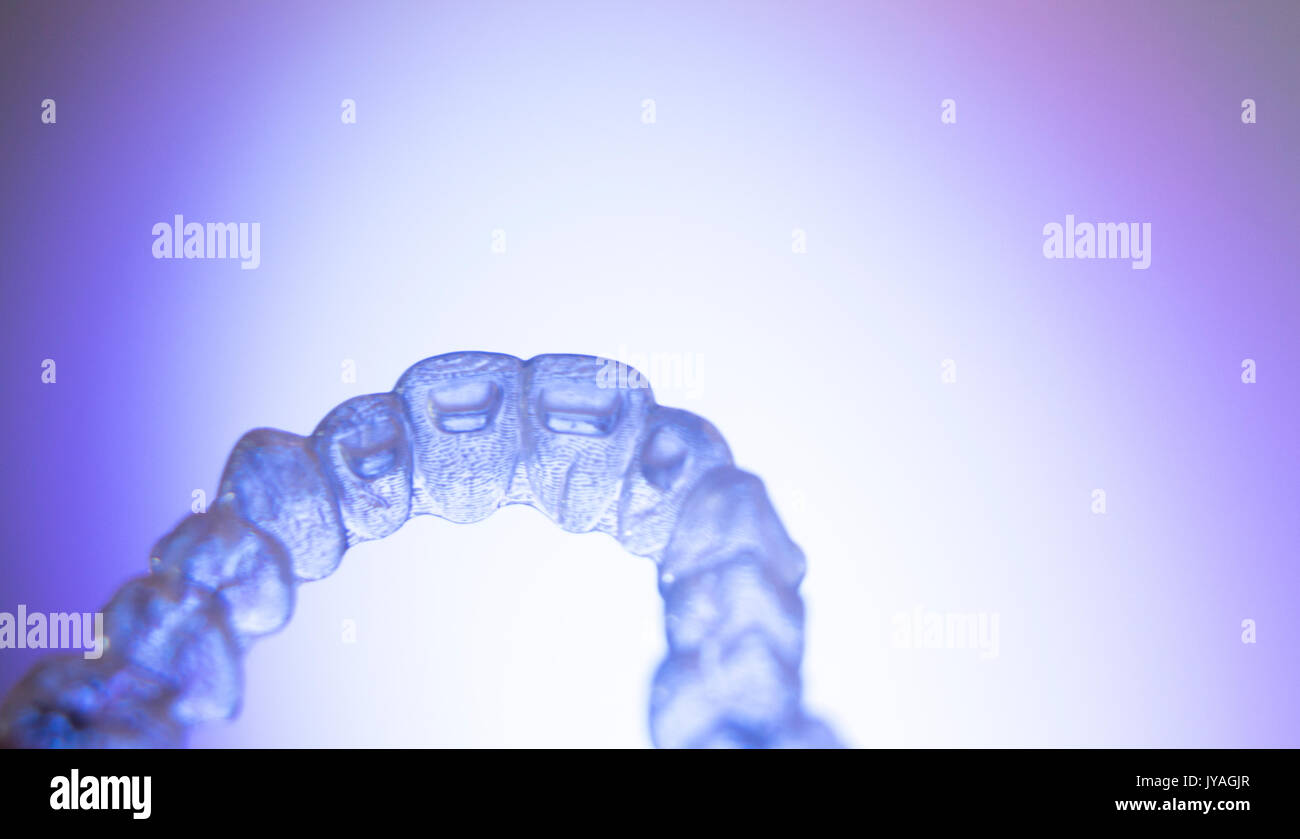 Invisible teeth retainers orthodontic brackets. Plastic modern ...