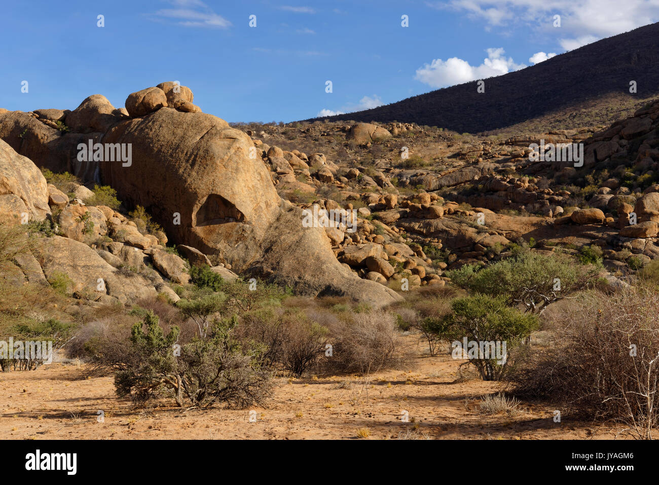 Farm Omandumba (guest farm): Granite rocks (Natural monument "Three ...