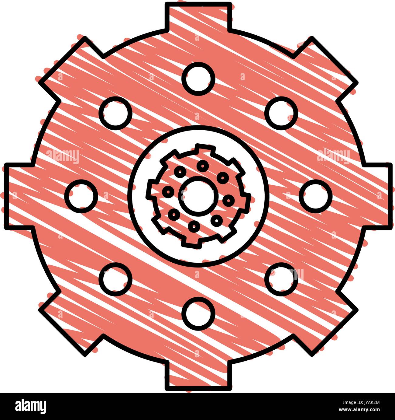 gear wheel vector illustration Stock Vector Image & Art - Alamy