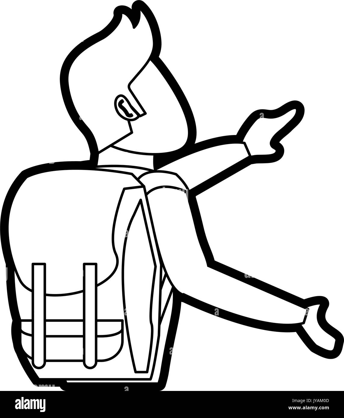 backpacker vector illustration Stock Vector Image & Art - Alamy