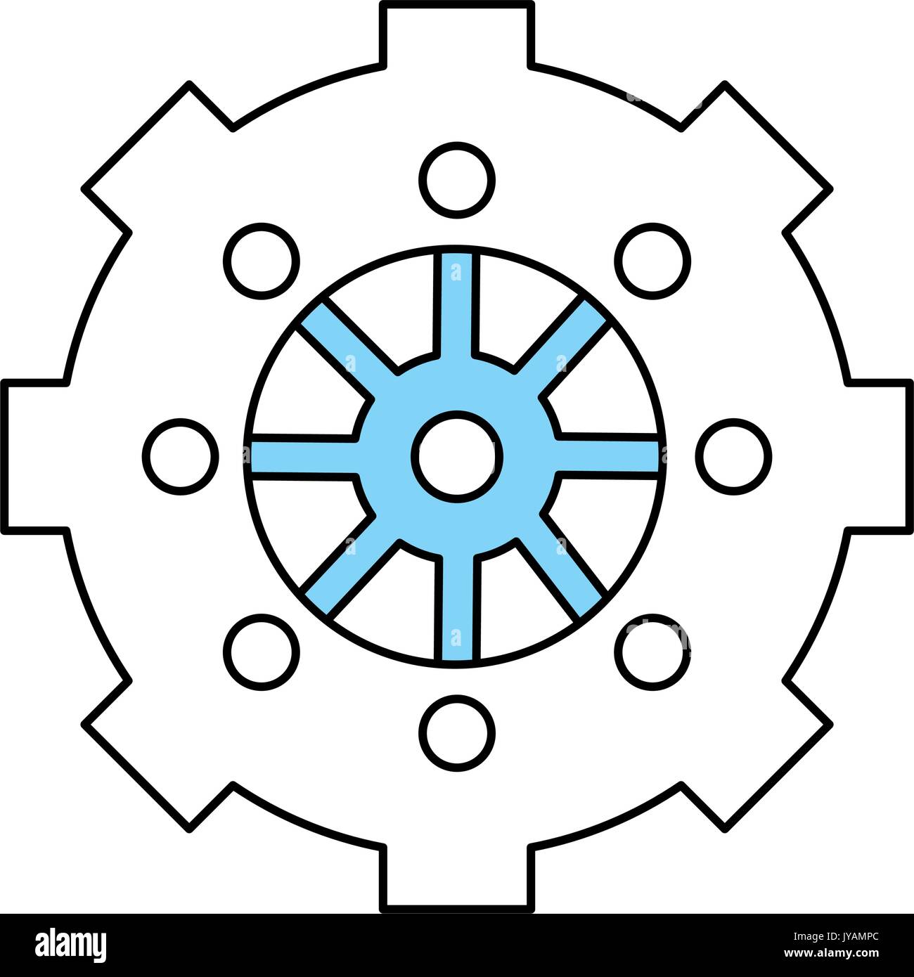 gear wheel vector illustration Stock Vector Image & Art - Alamy