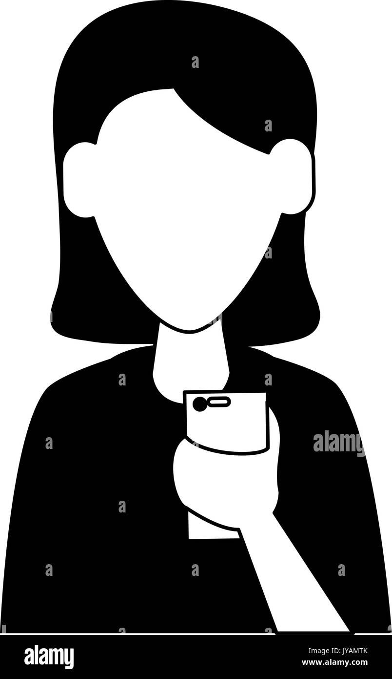 woman avatar using cellphone icon image Stock Vector Image & Art - Alamy