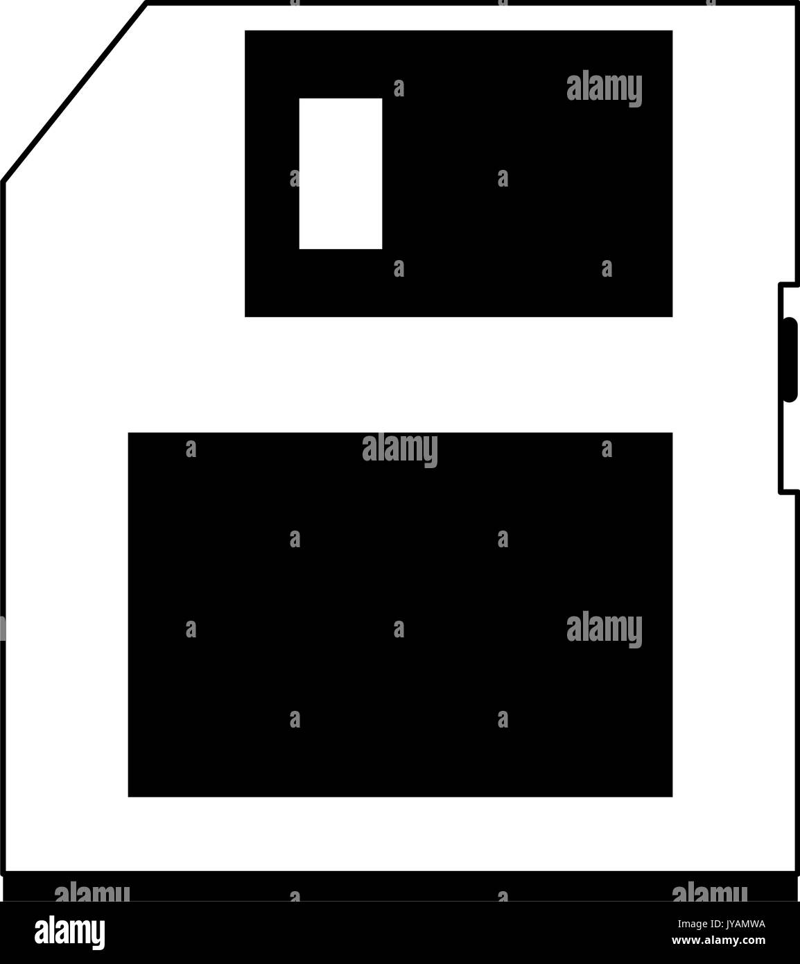 Floppy disk web icon Black and White Stock Photos & Images - Alamy