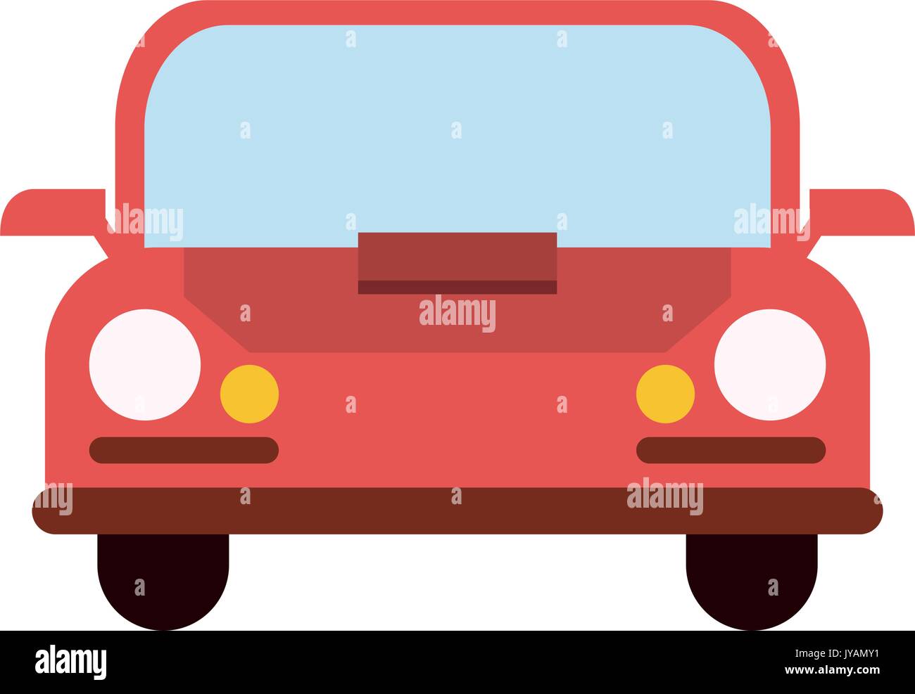 Red classic car clipart Stock Vector Images - Alamy