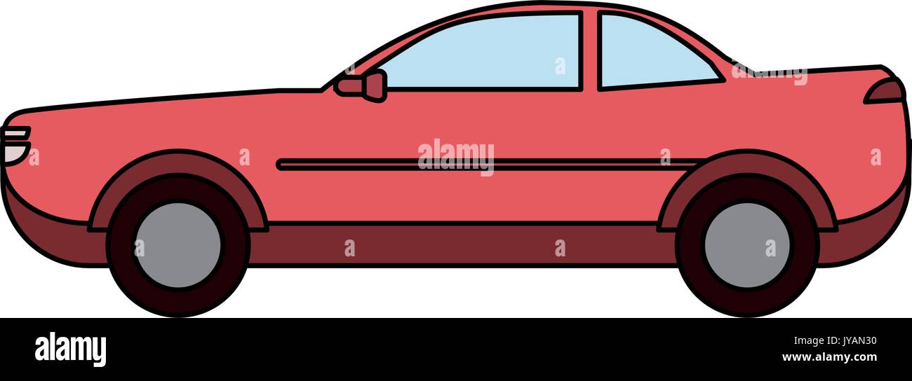 Red classic car clipart Stock Vector Images - Alamy