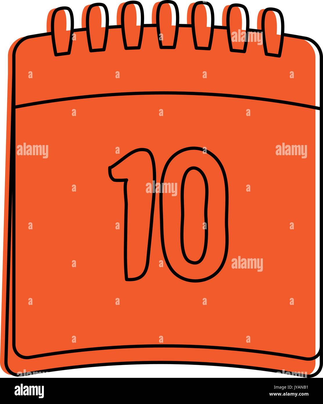 calendar 10 icon image Stock Vector Image & Art - Alamy
