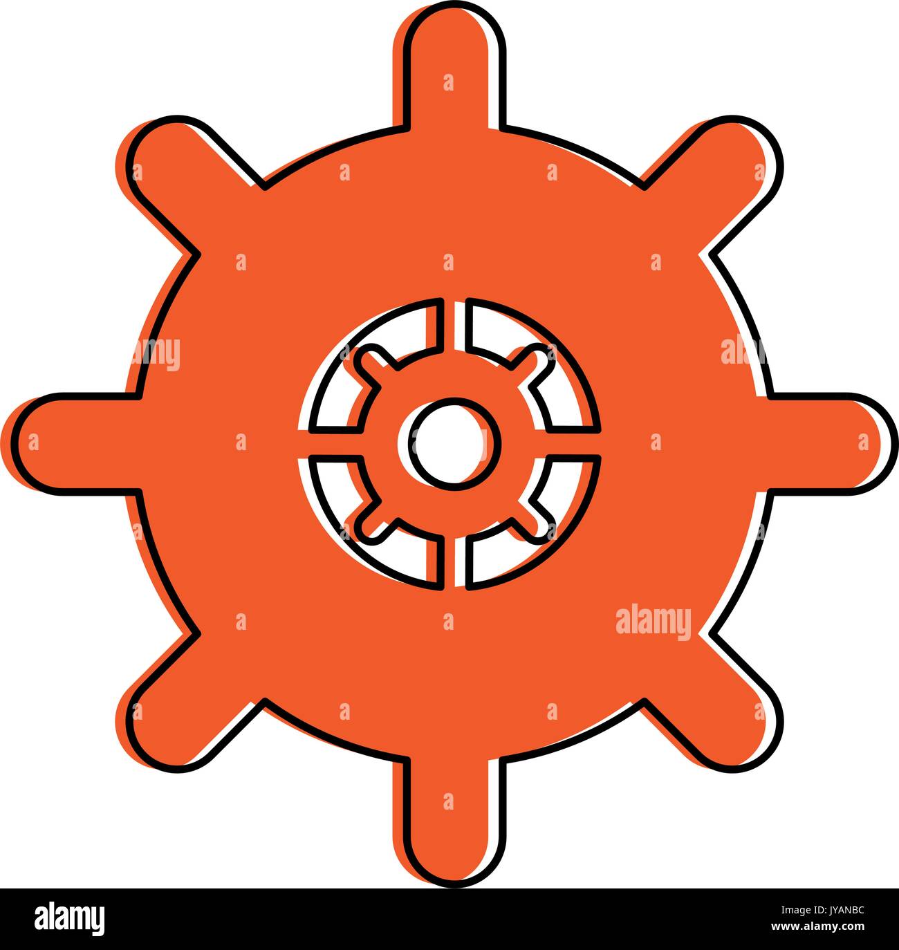 two gears icon image Stock Vector Image & Art - Alamy