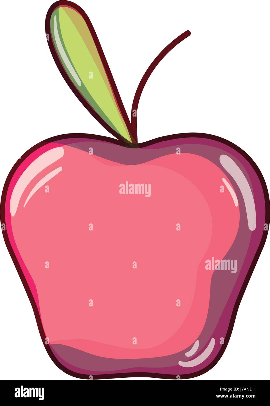delicious apple fruit with protein nutrition Stock Vector Image & Art ...