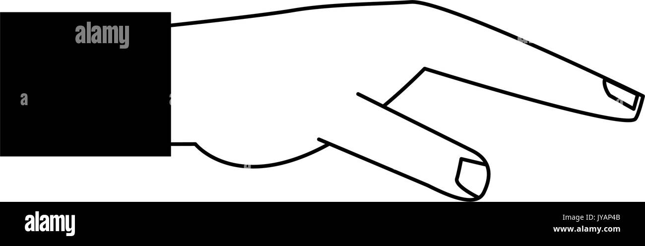 open hand with palm down icon image Stock Vector Image & Art - Alamy