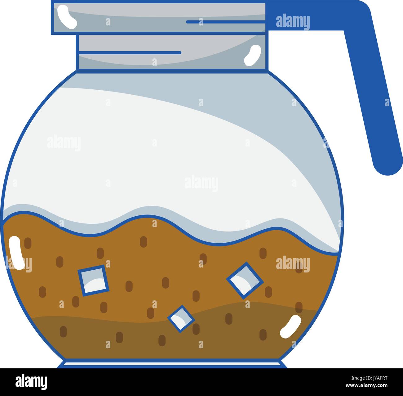 delicious coffee in the crystal jar espresso Stock Vector Image & Art ...