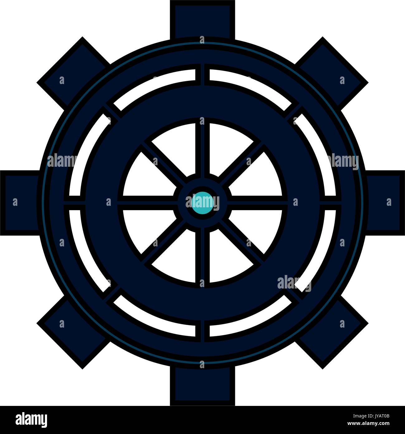 intricate gear icon image Stock Vector Image & Art - Alamy