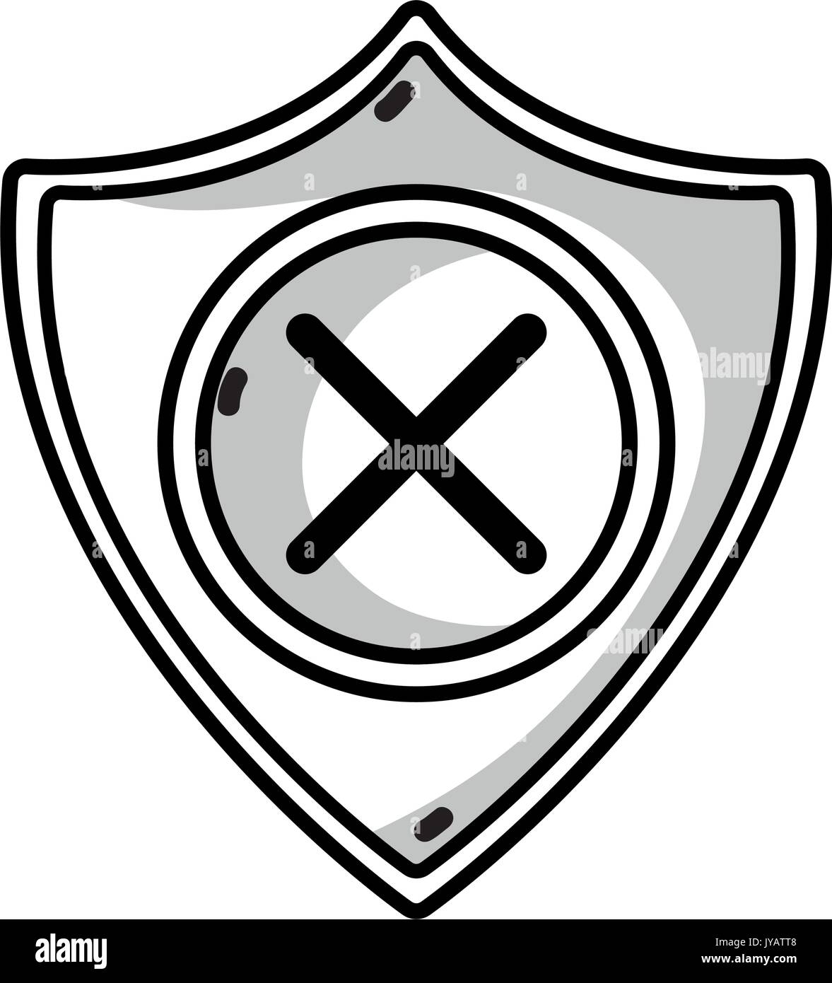 line security shield to technology protection icon Stock Vector Image ...
