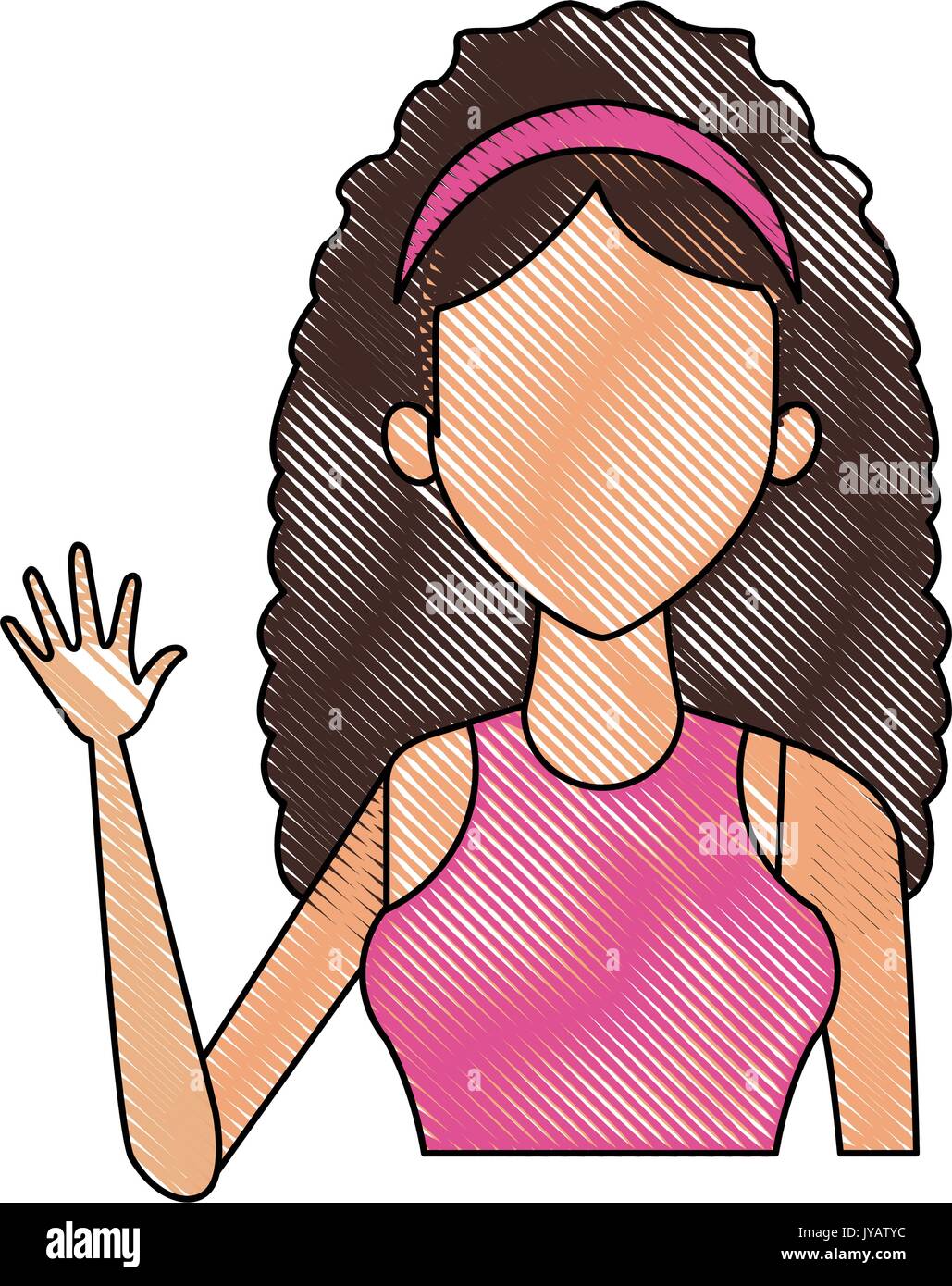 portrait young woman avatar female Stock Vector Image & Art - Alamy