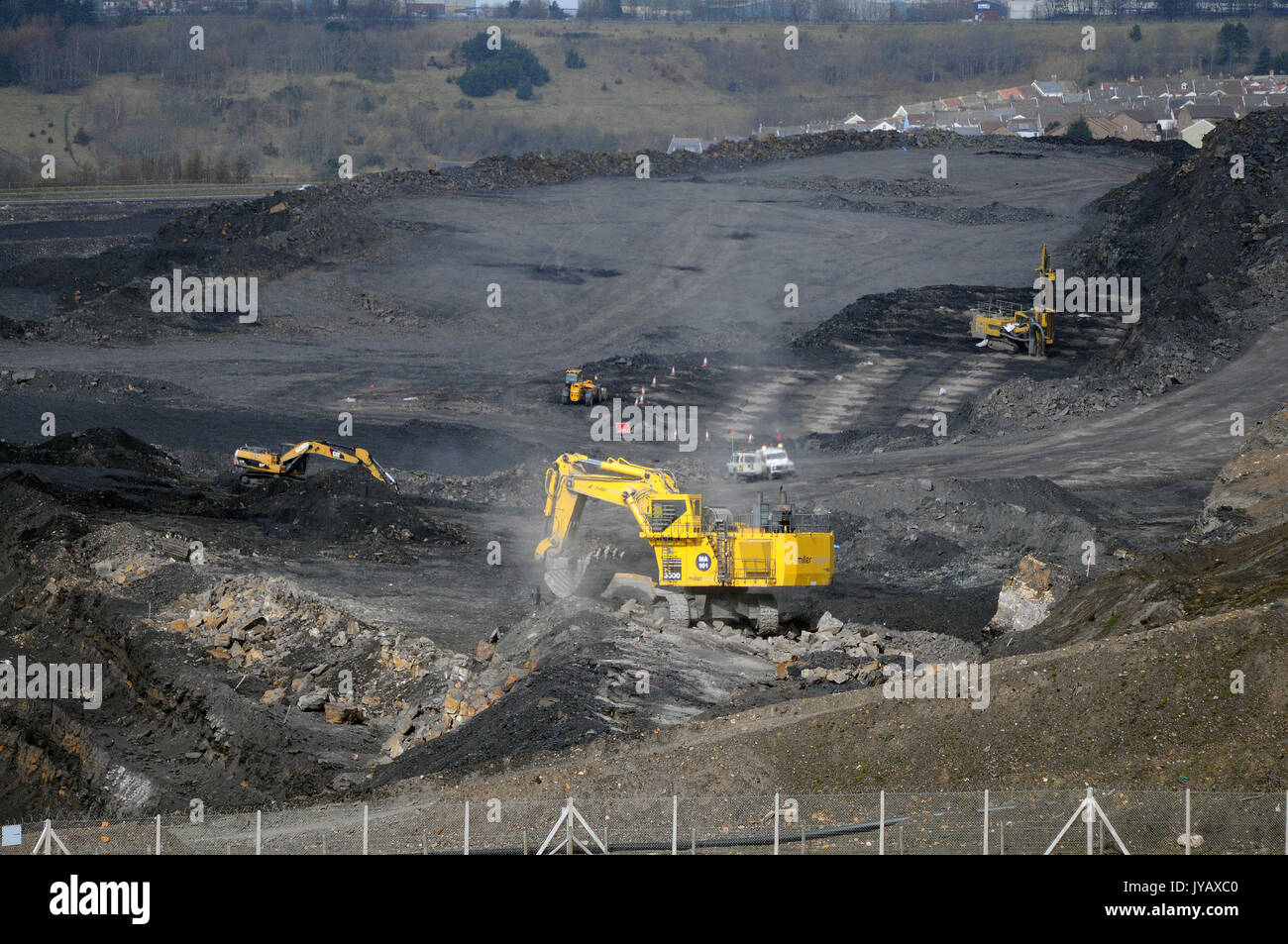 Opencast coal mine wales hi-res stock photography and images - Alamy