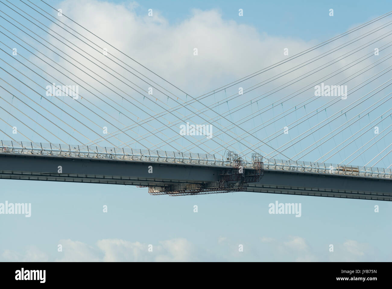 New Queensferry crossing nears completion, Queensferry, Scotland, UK ...