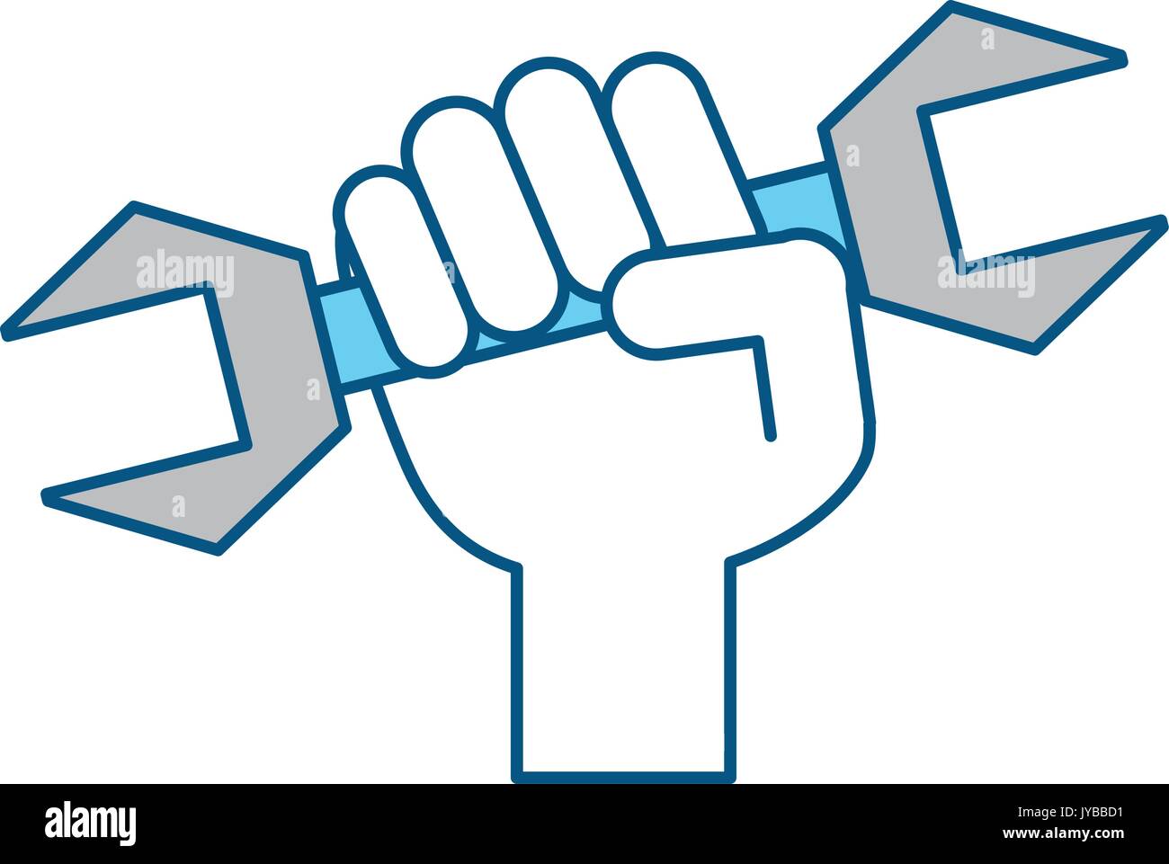 Hand with tool , Vector Illustration Stock Vector Image & Art - Alamy