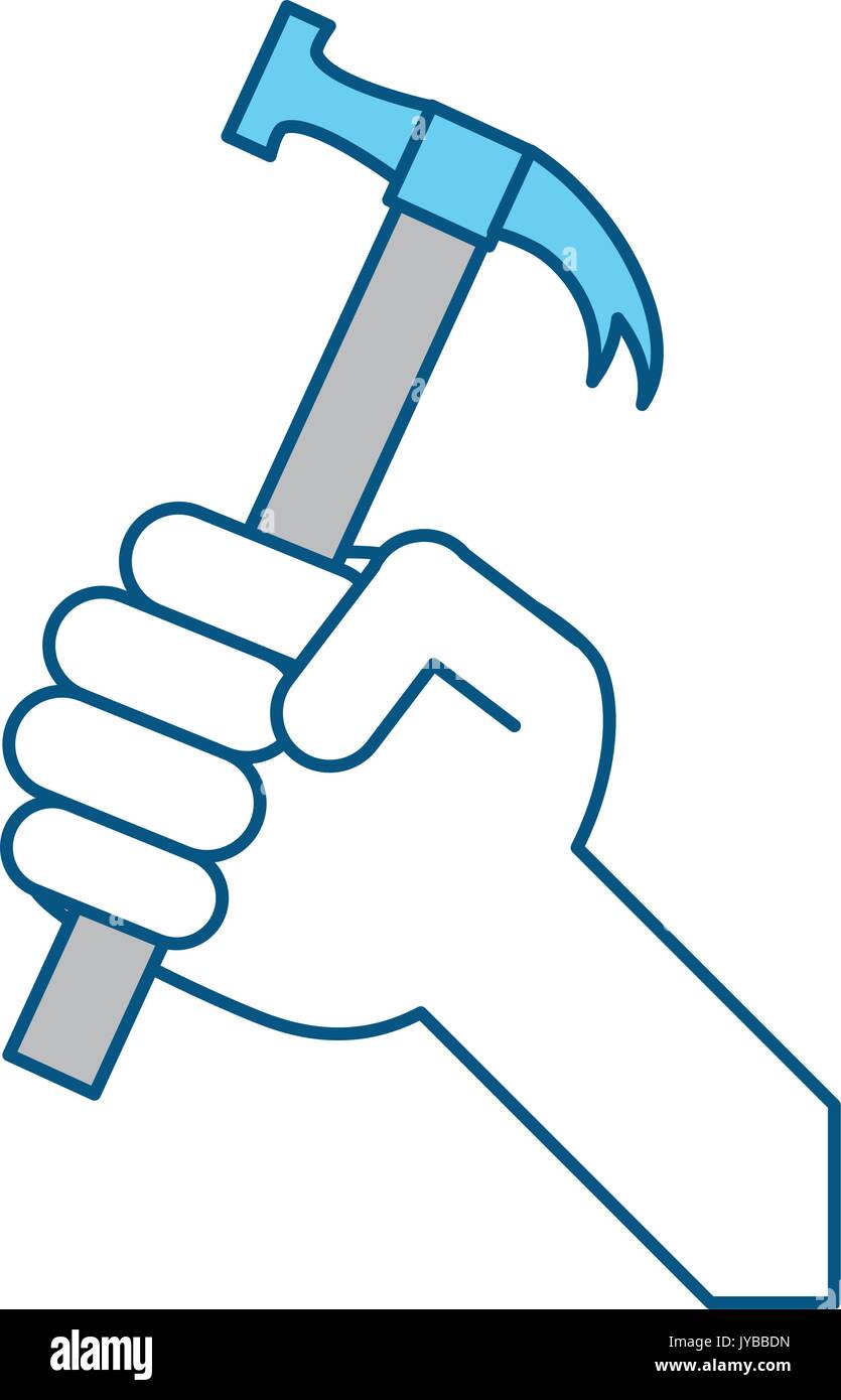 Hand with tool , Vector Illustration Stock Vector Image & Art - Alamy