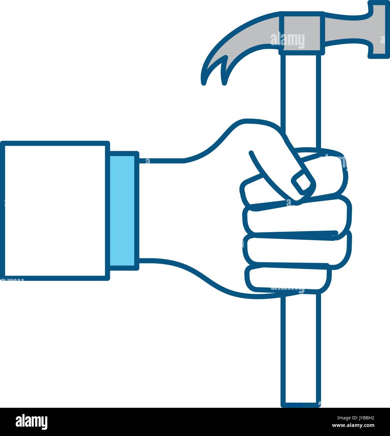 Hand with tool , Vector Illustration Stock Vector Image & Art - Alamy