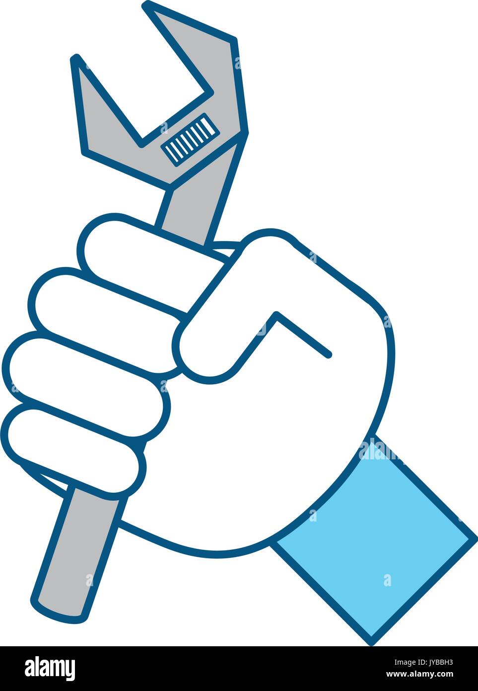 Hand with tool , Vector Illustration Stock Vector Image & Art - Alamy