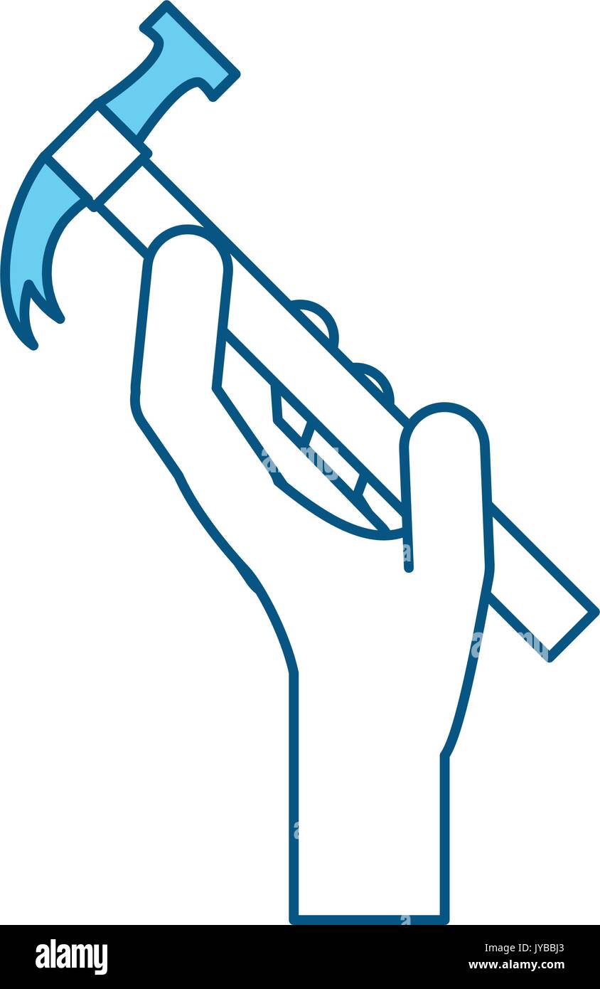 Hand with tool , Vector Illustration Stock Vector Image & Art - Alamy