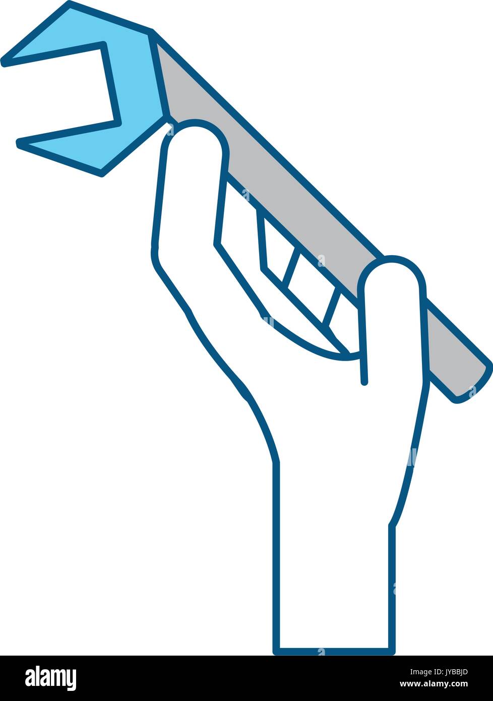 Hand with tool , Vector Illustration Stock Vector Image & Art - Alamy