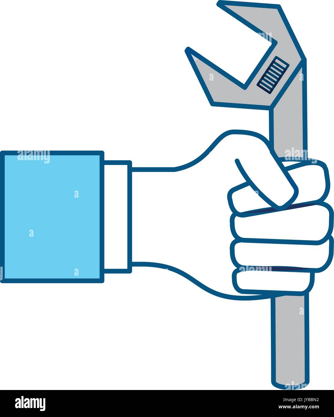 Hand with tool , Vector Illustration Stock Vector Image & Art - Alamy