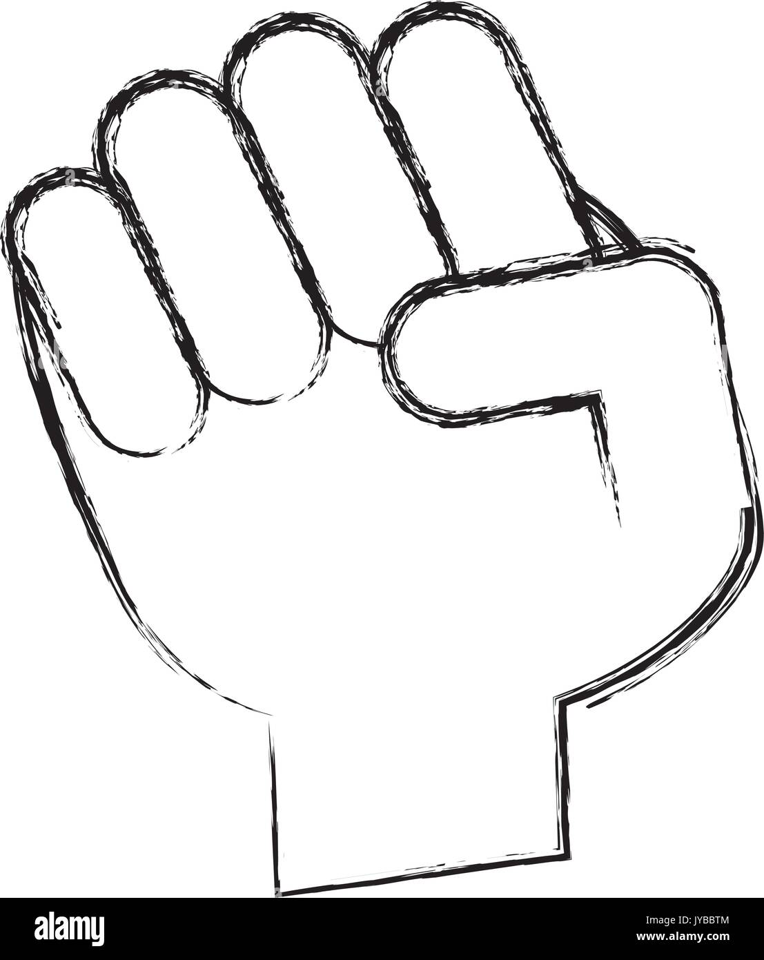 Hand clenched symbol Stock Vector Image & Art - Alamy