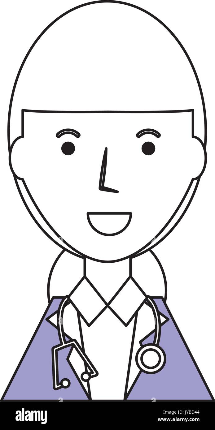 Doctor profile cartoon Stock Vector Image & Art - Alamy