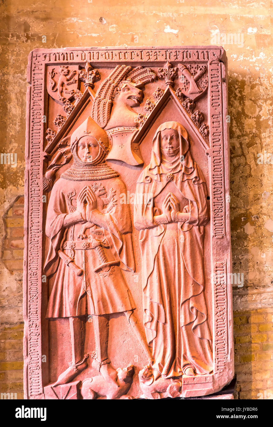 Medieval Panel exhibit in the Museum of Berlin Germany Stock Photo - Alamy