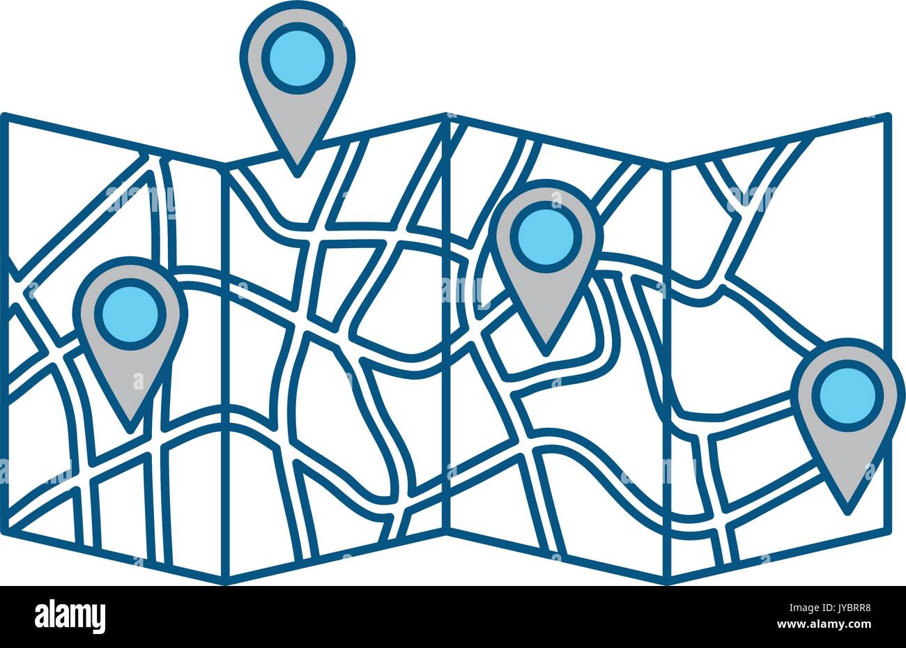 Urban city map Vector Illustration Stock Vector Image & Art - Alamy