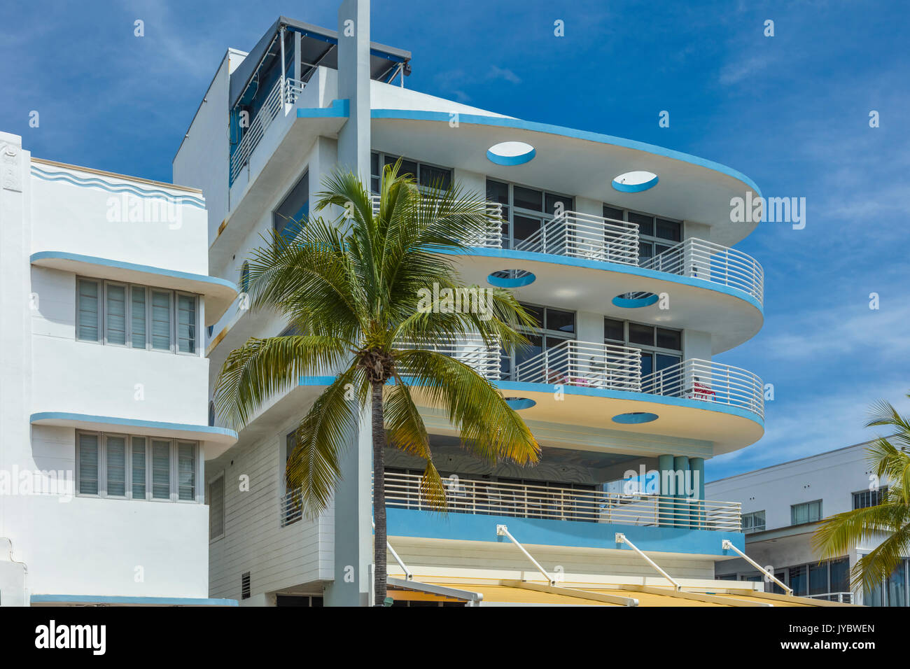 Art Deco Ocean Drive in Miami Beach Florida Stock Photo - Alamy