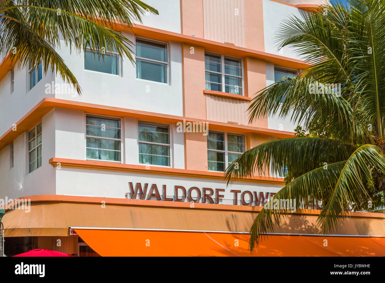 Art Deco Ocean Drive in Miami Beach Florida Stock Photo - Alamy