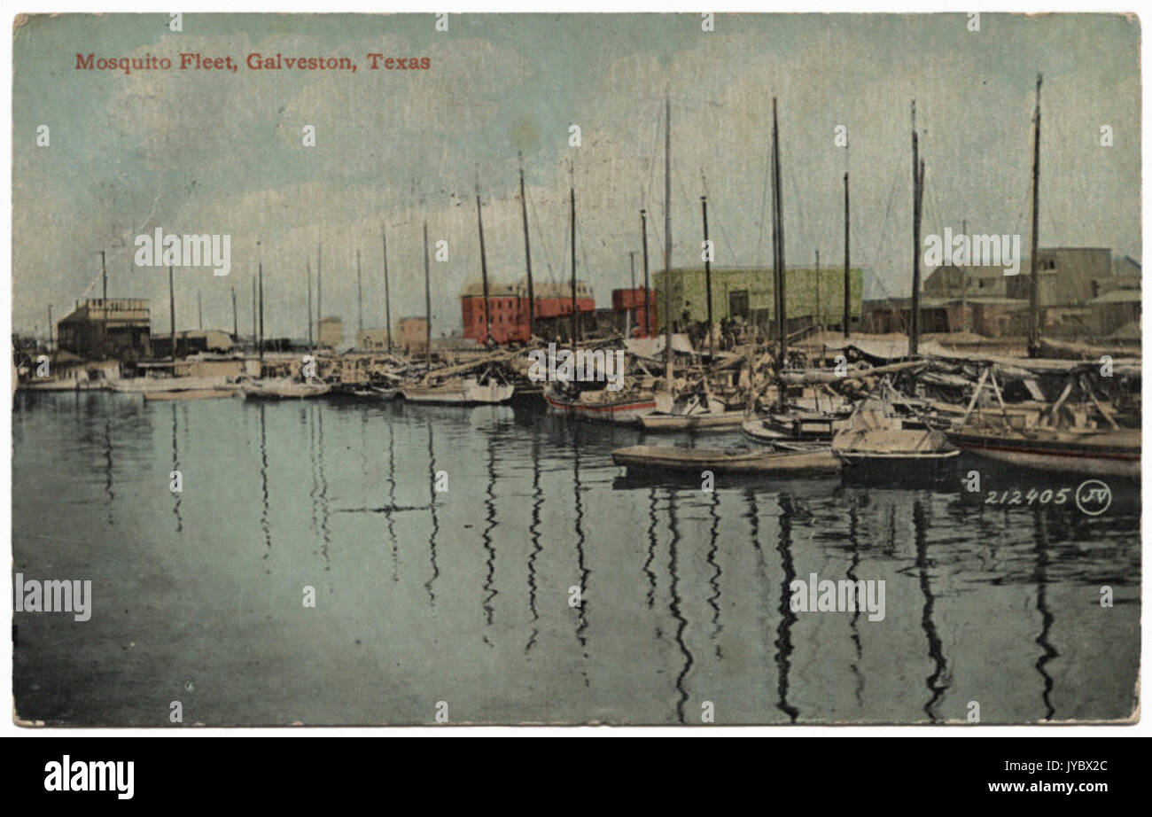 Mosquito Fleet, Galveston, Texas Stock Photo - Alamy