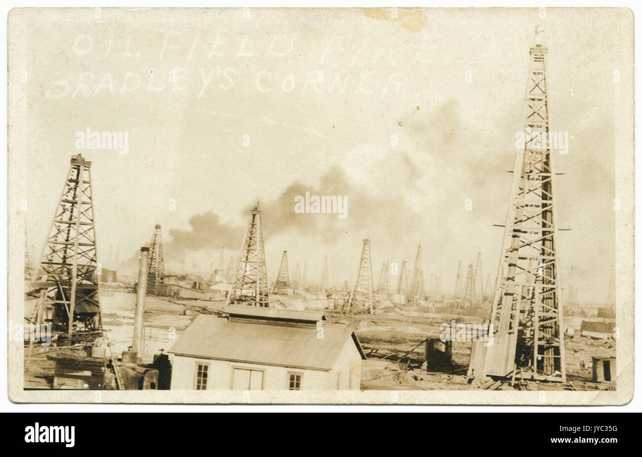 Oil Field Fire, Bradley's Corner Oil Field Fire, Bradley's Corner Stock ...