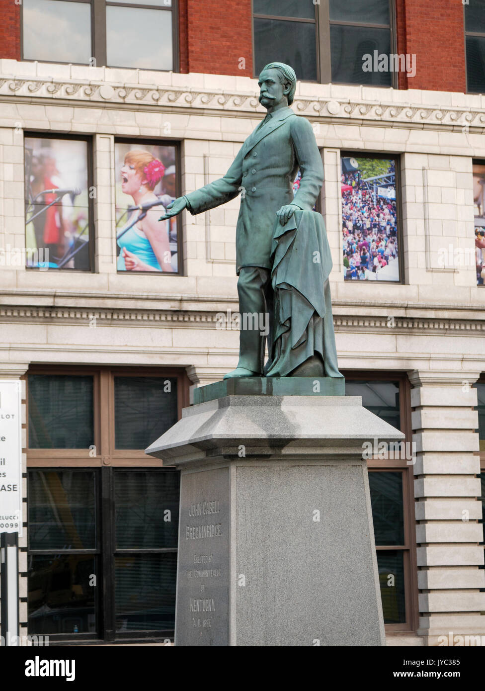 Stature of John C Breckinridge, U.S. Vice-president, later Confederate ...