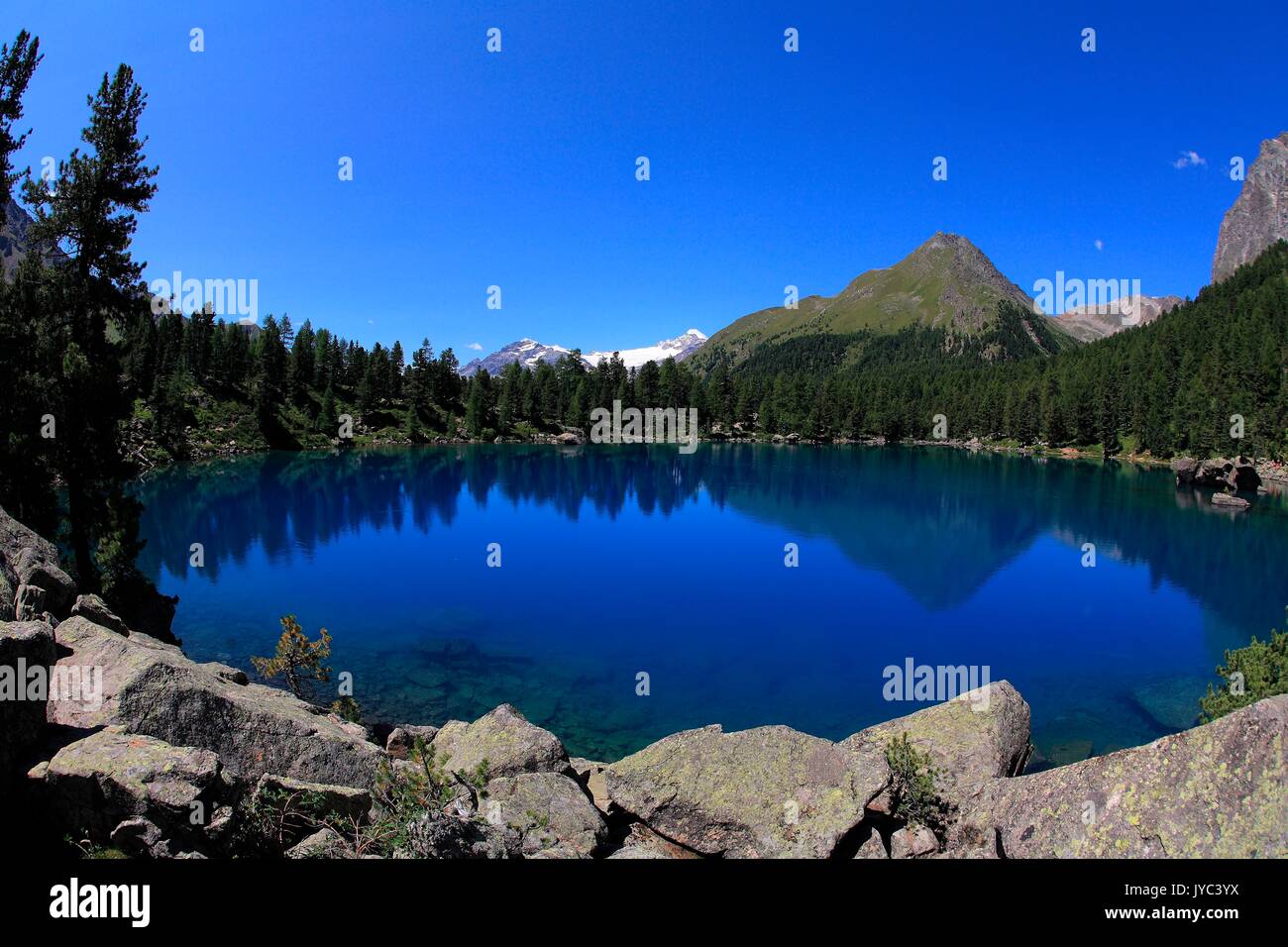 Lago di Saoseo (Lagh da Saoseo) is a lake in the Val di Campo, a valley ...