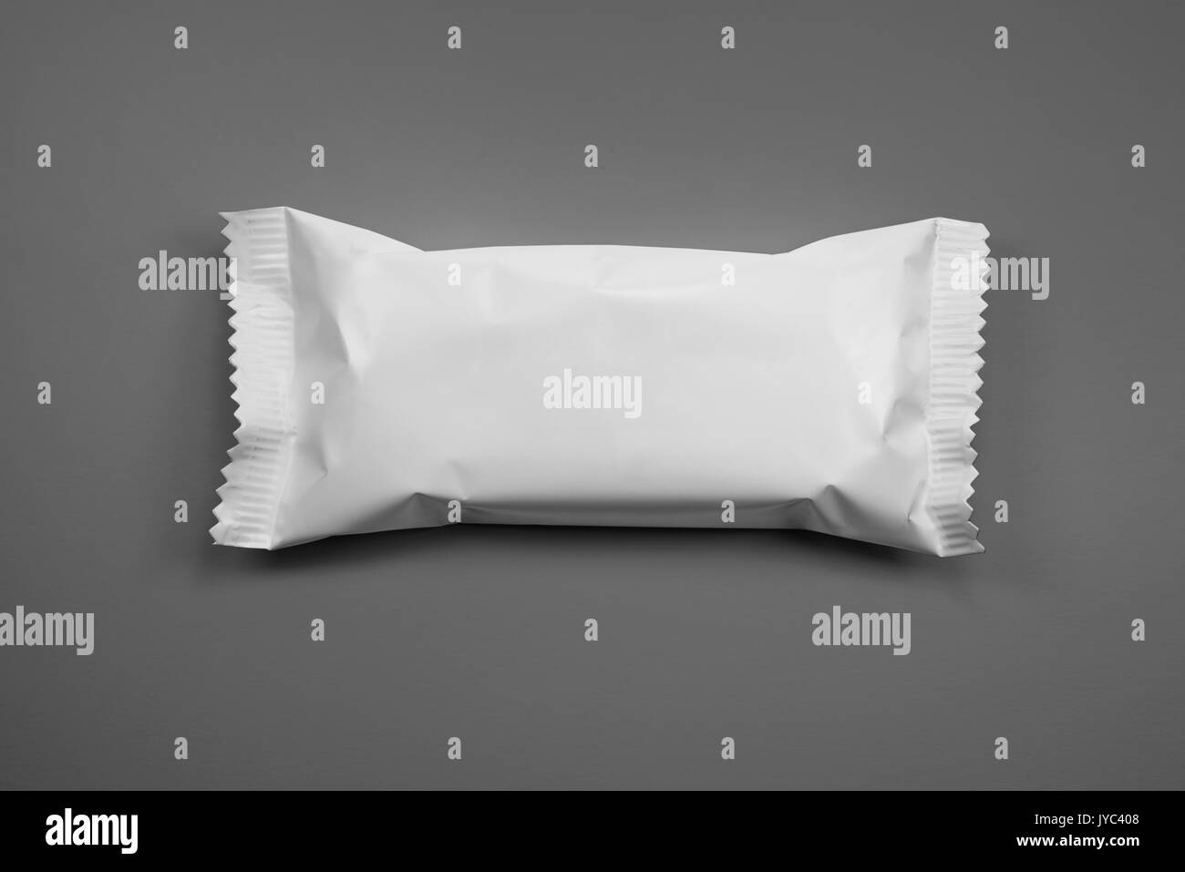 pure white blank plastic packaging for snacks Stock Photo - Alamy