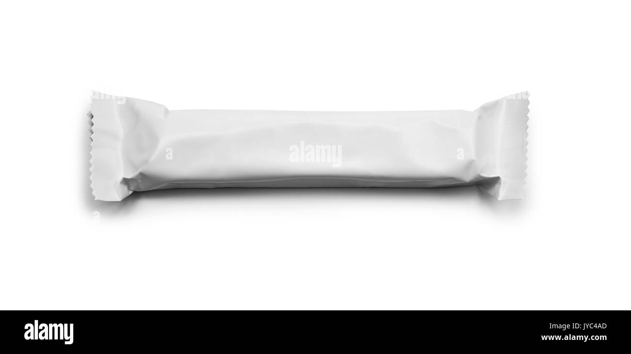 pure white blank plastic packaging for snacks Stock Photo - Alamy