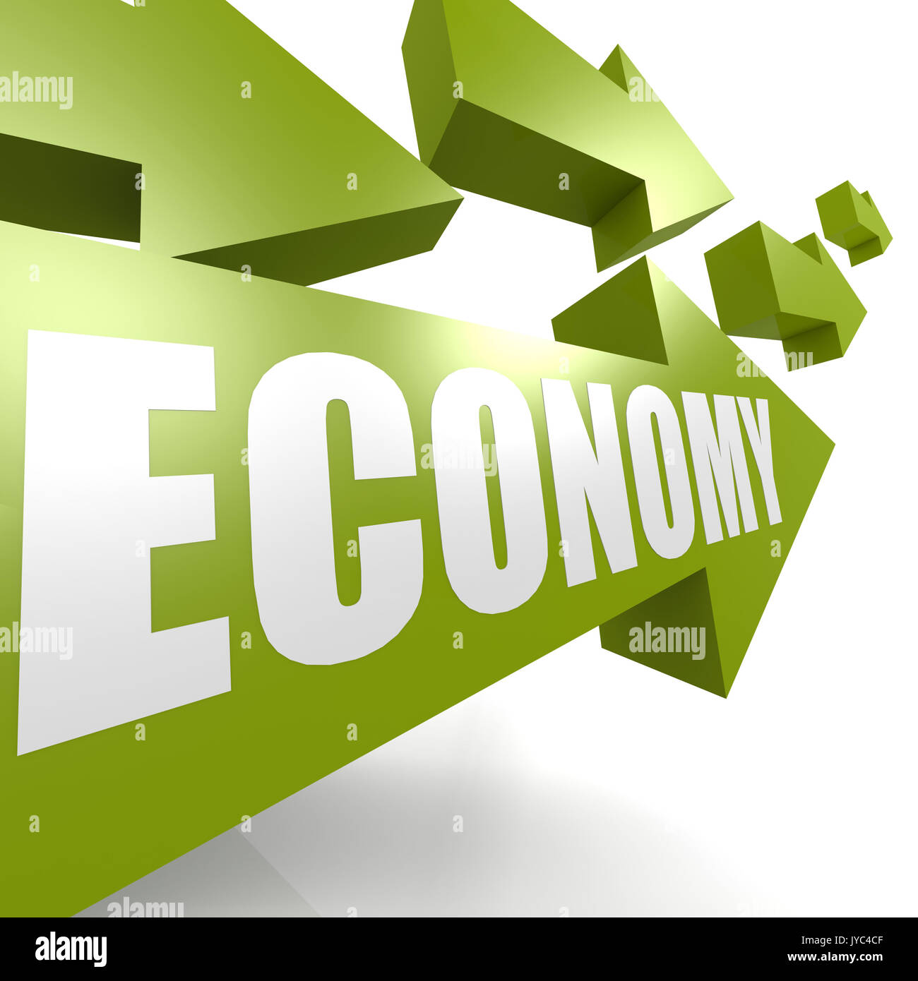 Economy arrow green image with hi-res rendered artwork that could be ...