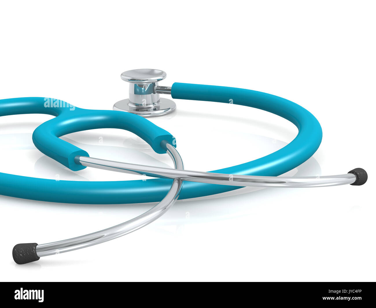 Blue professional stethoscope image with hi-res rendered artwork that ...