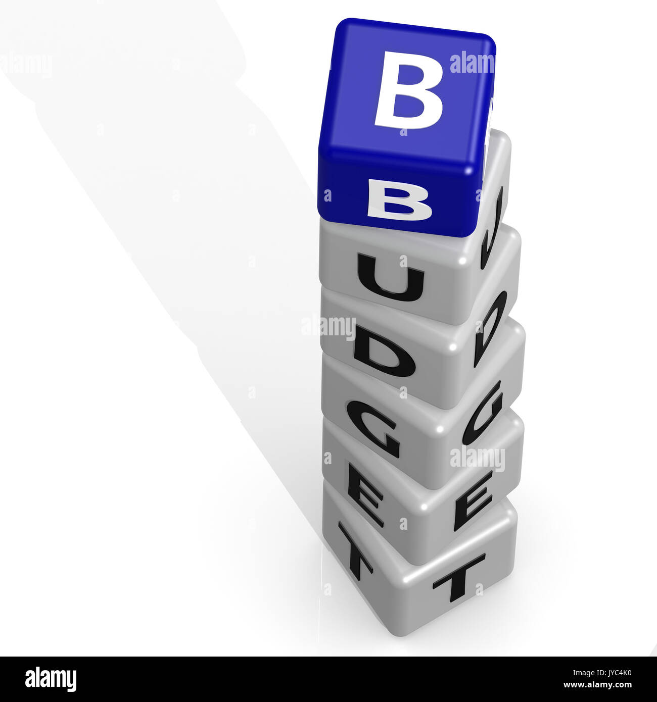 Budget blue image with hi-res rendered artwork that could be used for ...