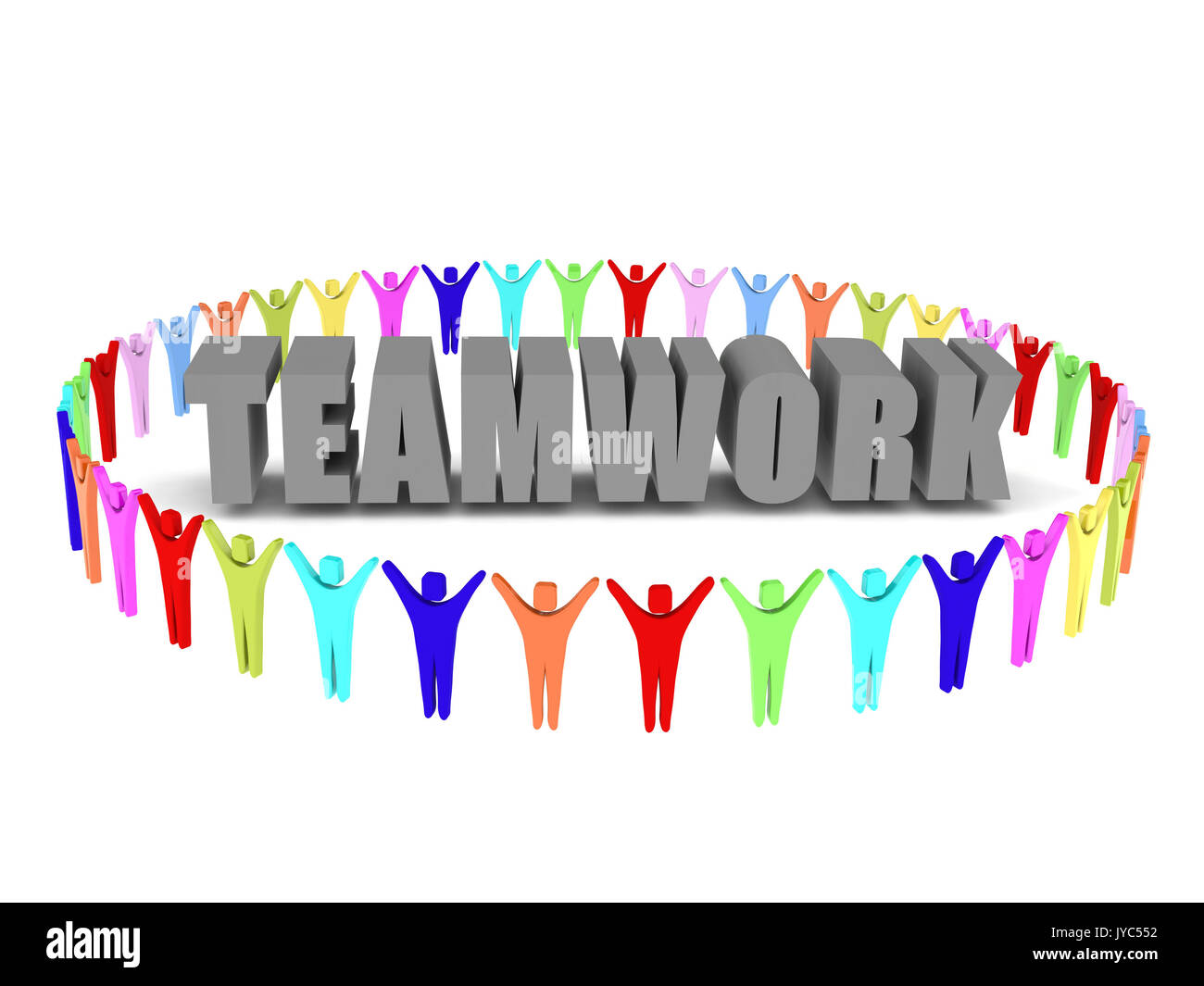 Teamwork image with hi-res rendered artwork that could be used for any ...