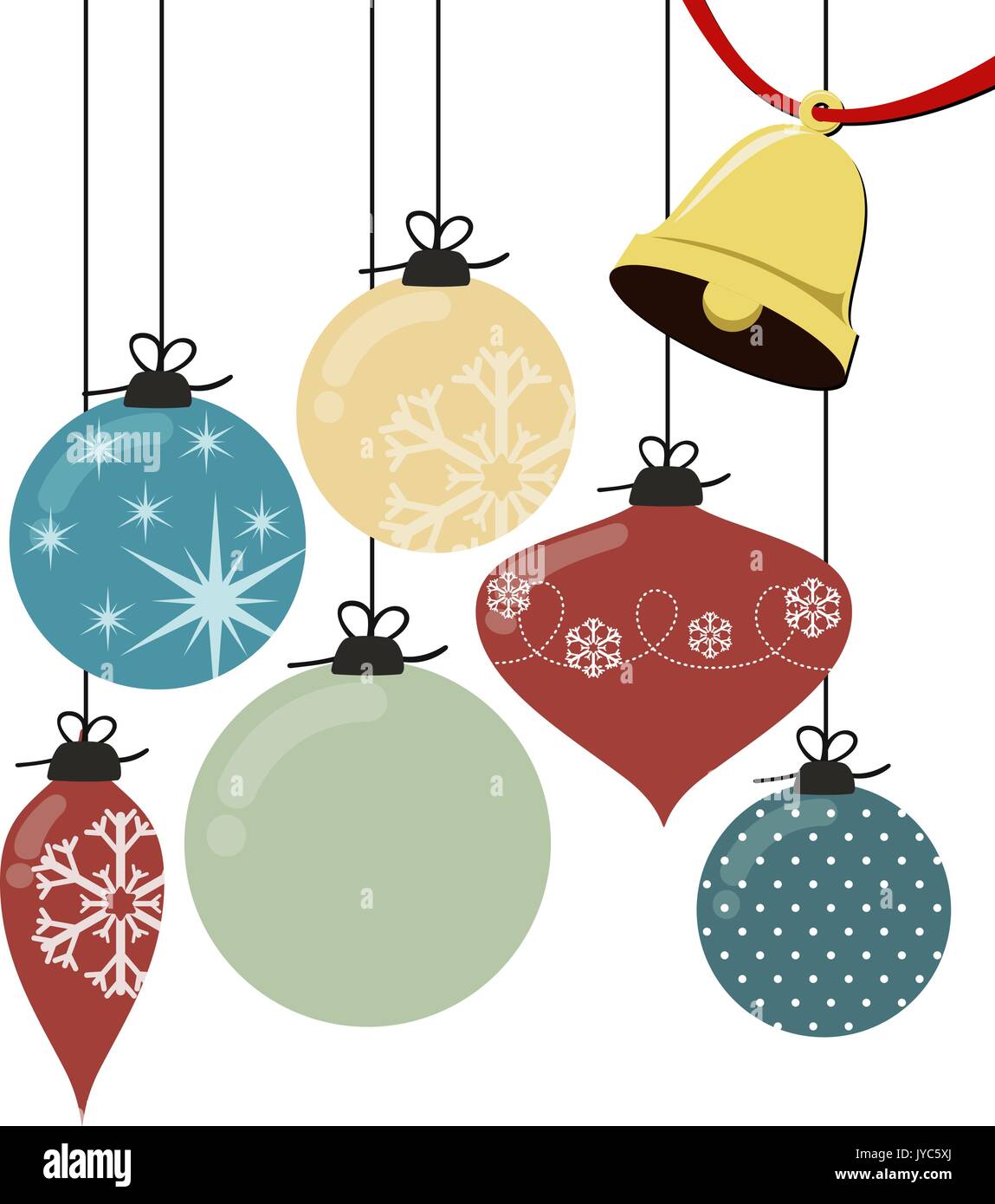 Christmas bell clipart hi-res stock photography and images - Alamy