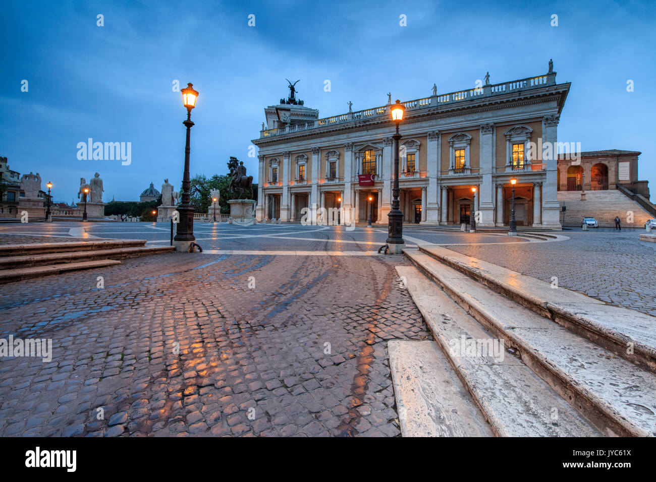 Piazza del Campidoglio where Roman Divinities were praised and nowadays ...