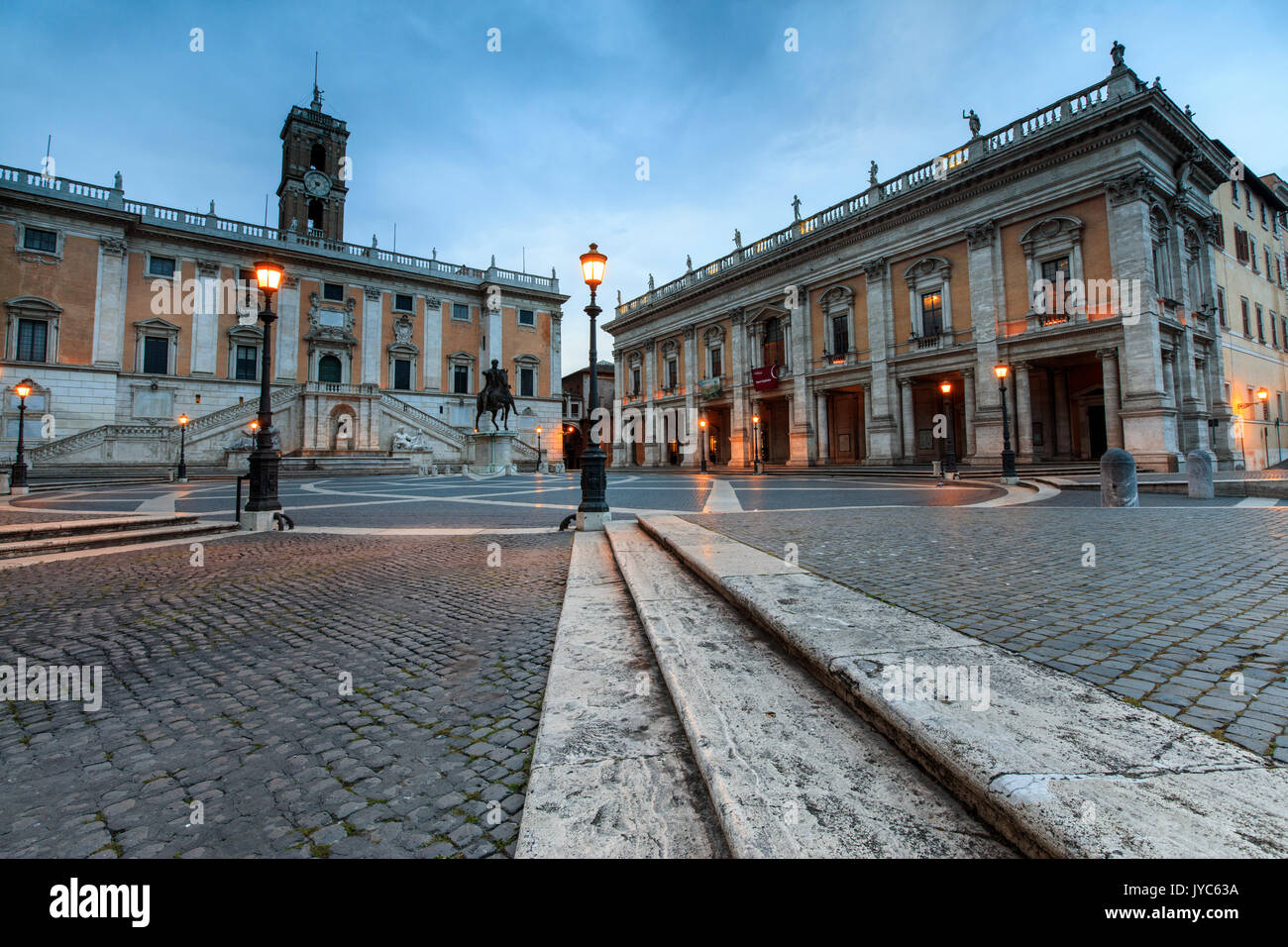 Piazza del Campidoglio where Roman Divinities were praised and nowadays ...