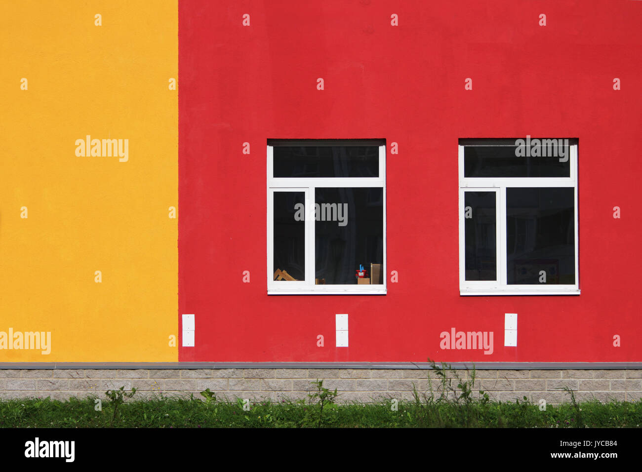nice colorful house a kindergarten for children Stock Photo - Alamy