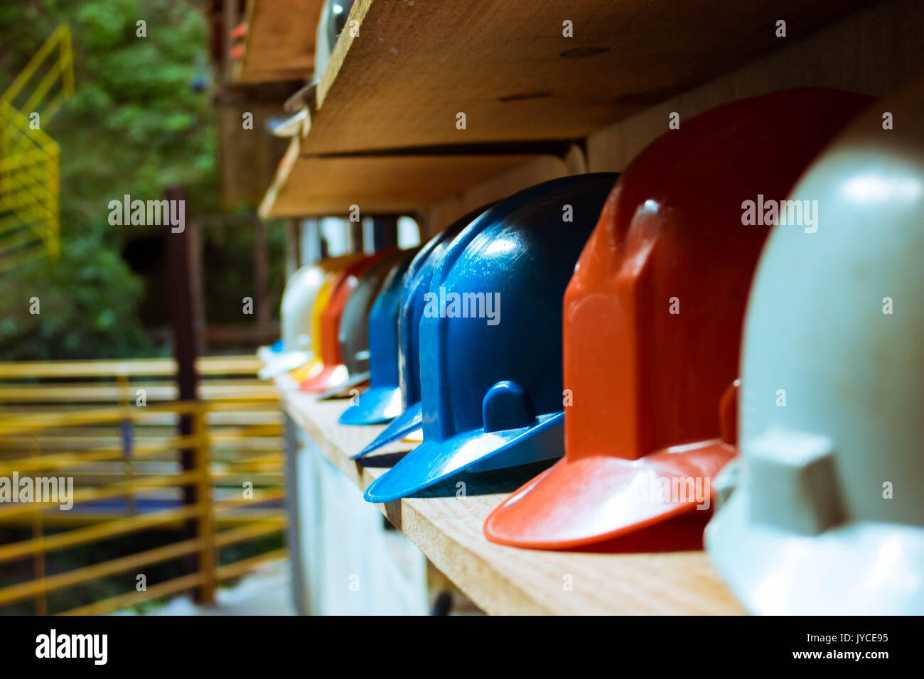 Industrial safety helmets hi-res stock photography and images - Alamy